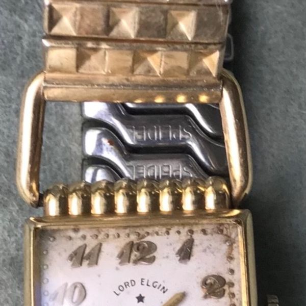 Vintage Lord Elgin 14k Gold Filled GF Drivers Mens Wristwatch ...