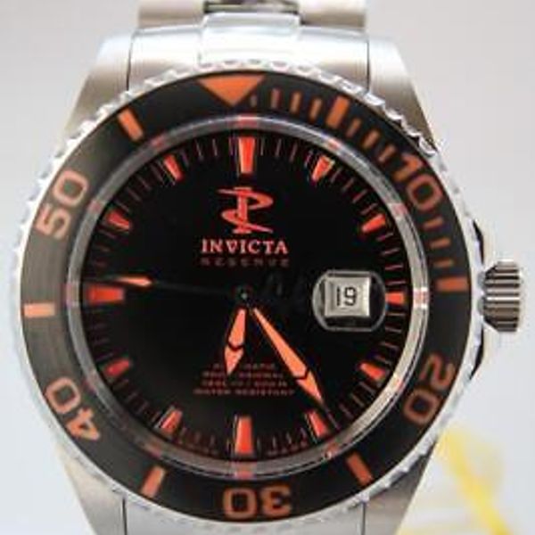 Mens Invicta 1019 Reserve Grand Diver Red Superluminova Lume Automatic ...