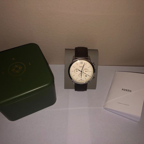 Fossil FS5308 Chronograph Watch with Tin and Manual | WatchCharts ...