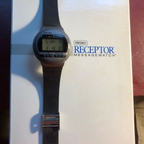 Rare vintage Seiko Receptor Message watch MA 50 4A00 ALL ORIGINAL hard ...