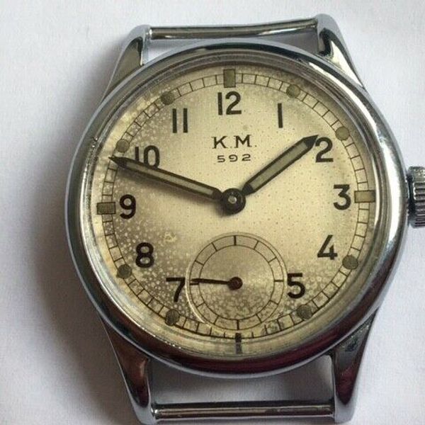 ULTRA SUPER RARE ALPINA MILITARY GERMAN WATCH KRIEGSMARINE KM 592 WW2 ...