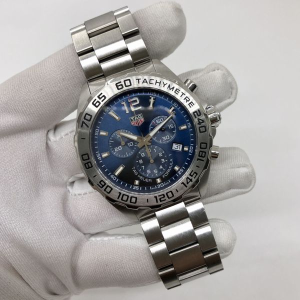 TAG HEUER CAZ101K BLUE DIAL FORMULA 1 CHRONOGRAPH QUARTZ (2010) MENS ...