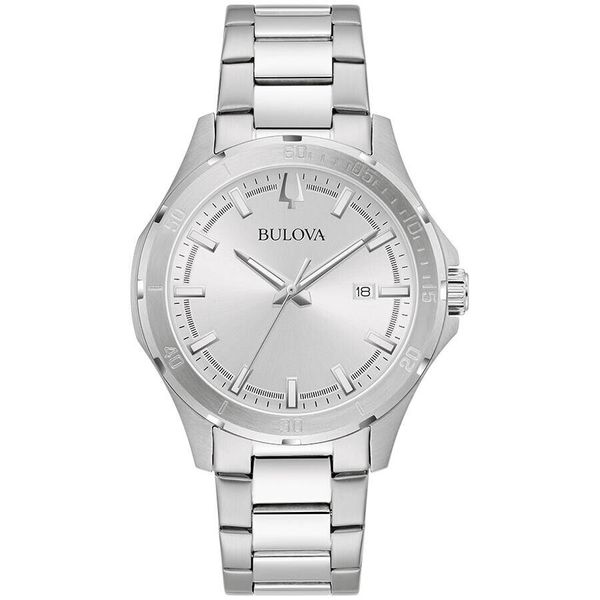 Bulova Men's Classic Quartz Stainless Steel Date Indicator Watch ...