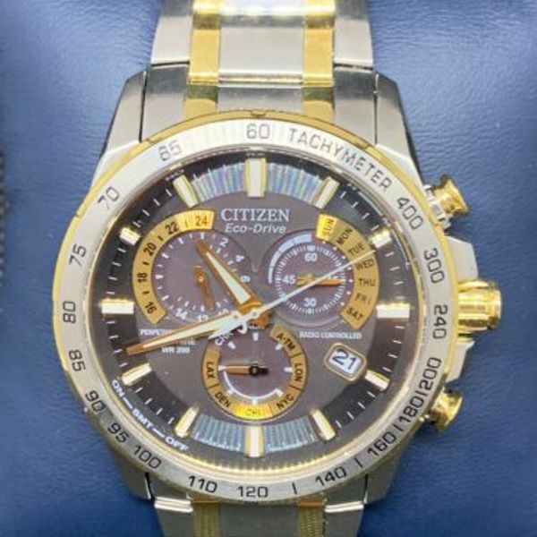 Citizen GN-4W-S-12G Men's Watch Eco Drive Chronograph 200m Water ...