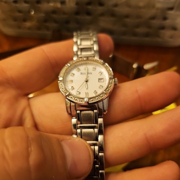 Ladies Bulova 96R105 Crystal Watch Untested For Repair | WatchCharts ...