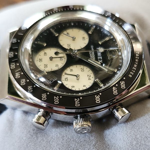 Timex Q Chronograph Quartz Black Dial Men's Watch TW2V42700 NEW In ...