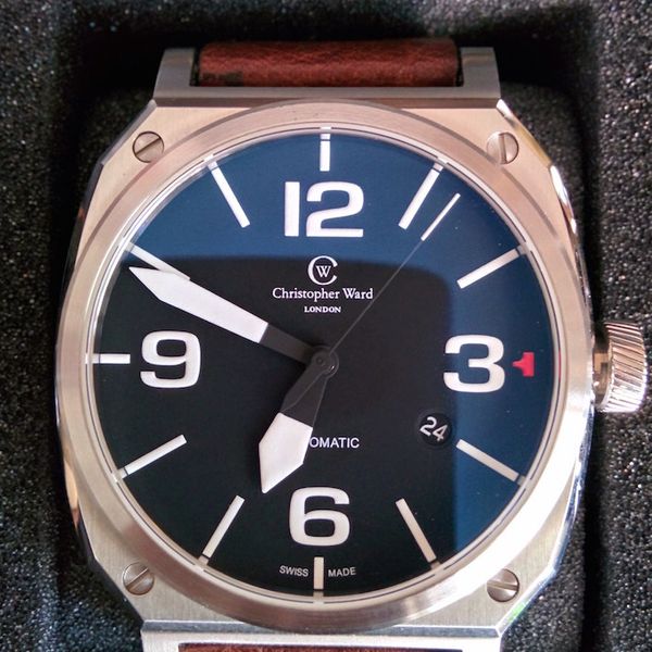 FS: Christopher Ward C11 MSL Auto, Brown Strap Pilot Watch ...