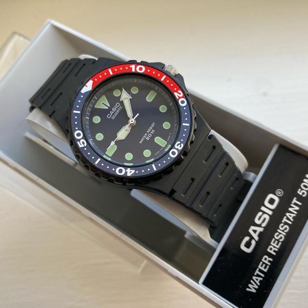 FS: NOS Casio MW-82 Pepsi Bezel, Mid-Size Diver-Style, $35 ...