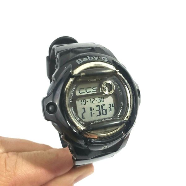 Casio Baby G Shock Resistant 20BAR / 3252 / BG-169R Digital Watch Black ...
