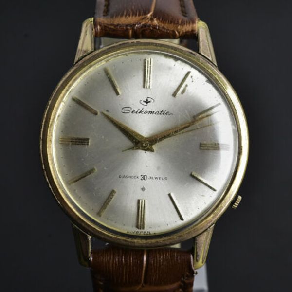 ANTIQUE RARE SEIKO SEIKOMATIC Diashock 30 Jewels J14074D Automatic Men ...