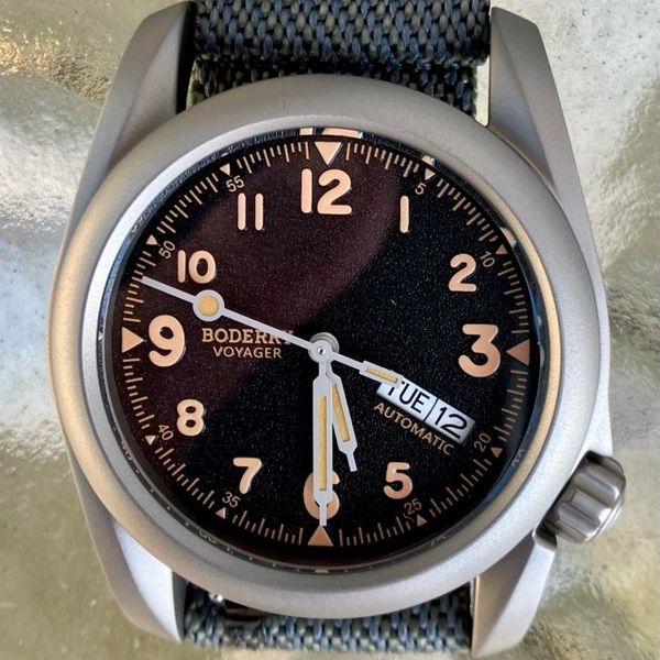 [$65 USD] FS: Boderry Voyager Titanium Field Watch Dark Grey Dial Seiko ...