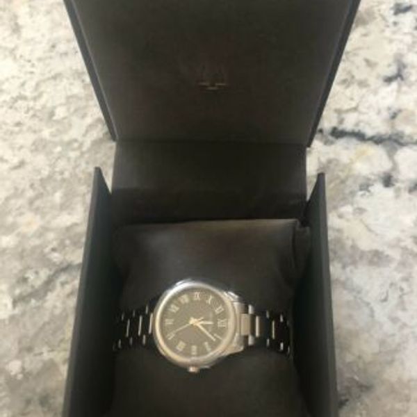 Bulova Women’s Silver Bracelet Watch 96L272 Round Grey Dial | WatchCharts