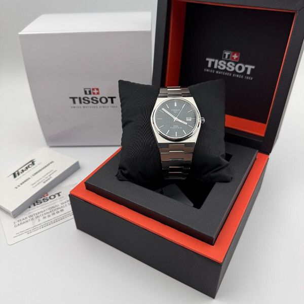 TISSOT PRX POWERMATIC 80 T137.407.11.041.00 BLUE DIAL STEEL WATCH WITH ...