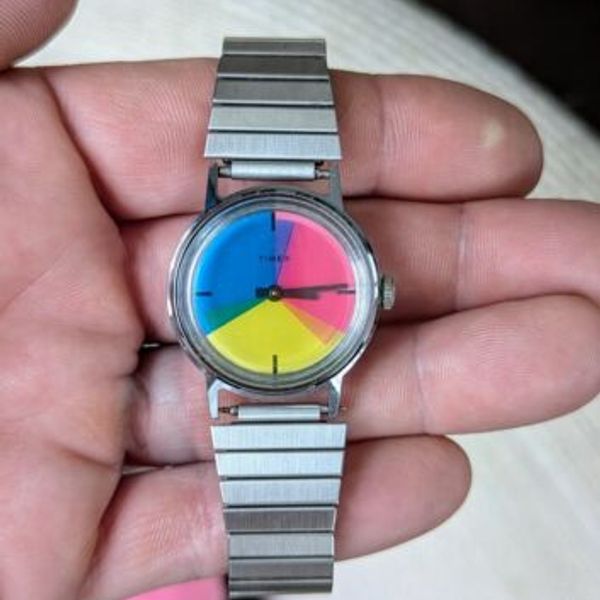 Vintage Rare 1969 Timex Color Wheel Mechanical Watch David Pakter ...