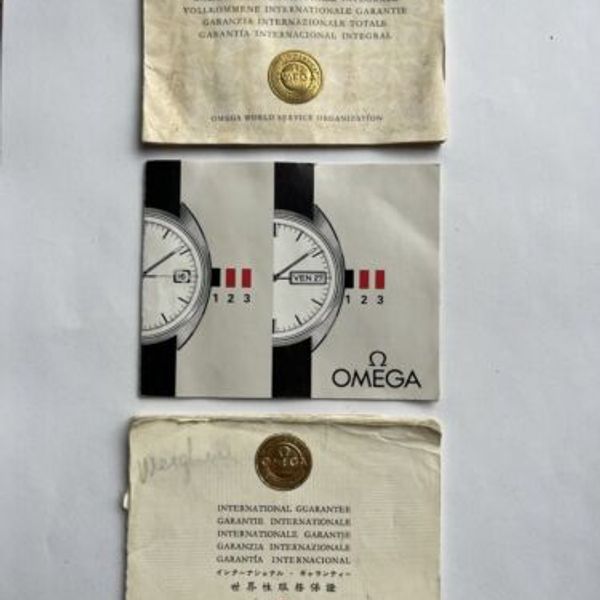 Vintage Omega Seamaster Constellation Papers Guarantee Manual 1960s ...