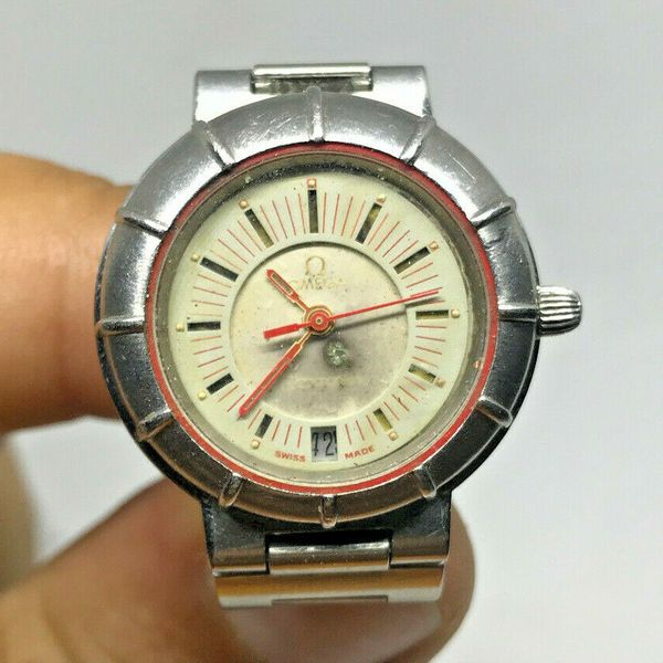 Omega Seamaster Dynamic II Spider Quartz authentic watch lady 1984 28mm ...