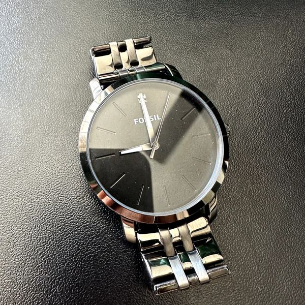 Fossil Lux Luther Smoke Men's Black Watch - BQ2419 New Battery and Extra Links | WatchCharts ...