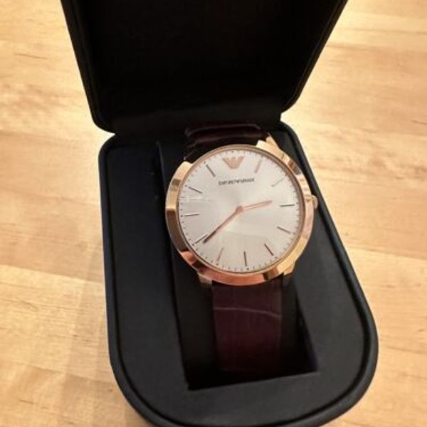 EMPORIO ARMANI SOLID STAINLESS STEEL AR-1743 | WatchCharts Marketplace