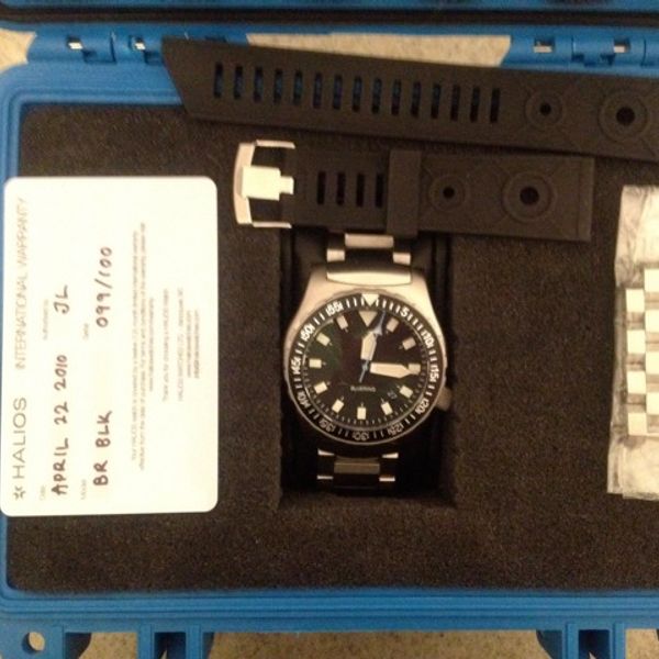 Halios Bluering, black/brushed w/ all the goodies SOLD | WatchCharts