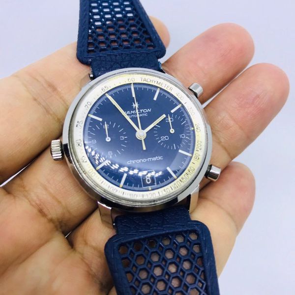FS: Cool Blue HAMILTON CHRONO-MATIC, cal.11 | WatchCharts Marketplace