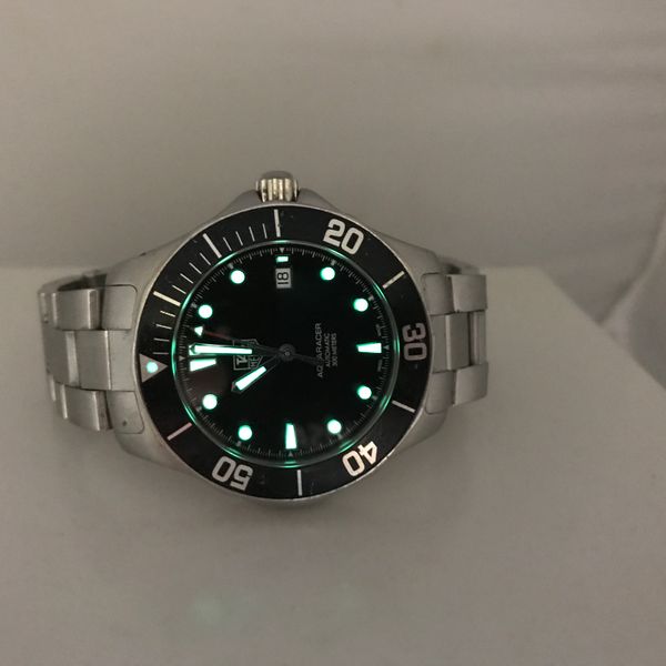 24 HOUR SALE! Tag Heuer WAB2010 Black 300M Aquaracer "Submariner" 41mm ...