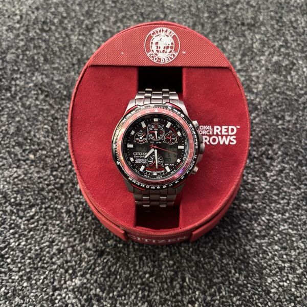 CITIZEN Red Arrows Skyhawk A.T Super Titanium Watch JY0110-55E unmarked ...