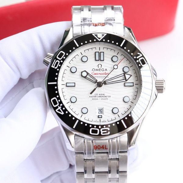 Omega Seamaster 300M black and white watch 42mm | WatchCharts Marketplace