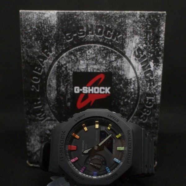 Casio G-Shock GA 2100 Custom Casioak Rainbow Watch Mod | WatchCharts ...