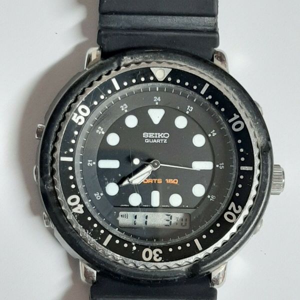 Vinage Seiko Arnie Commando H601-5480 Case & original seiko band ...
