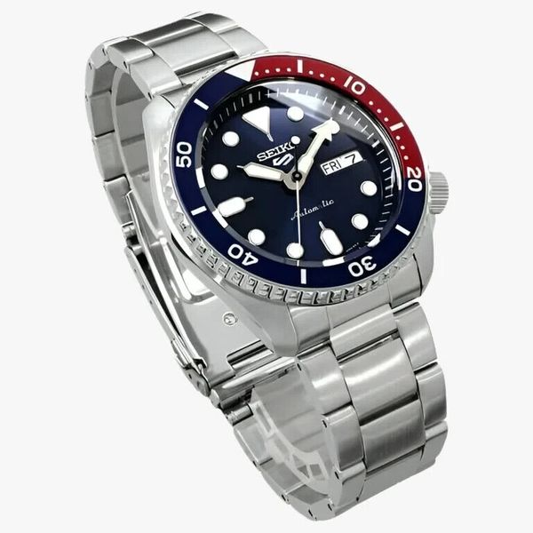 Seiko 5 Sport Automatic Watch Blue Dial Stainless Steel Men's Watch ...