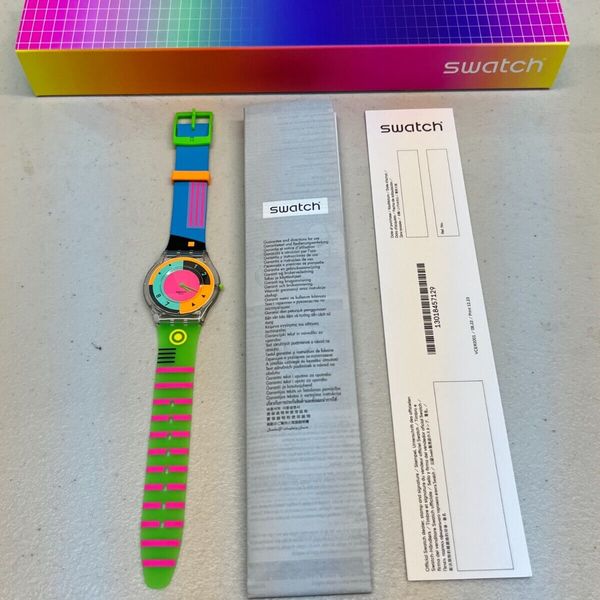 SWATCH NEON HOT RACER SS08K119 Unisex watch SWISS MADE - NEW ...
