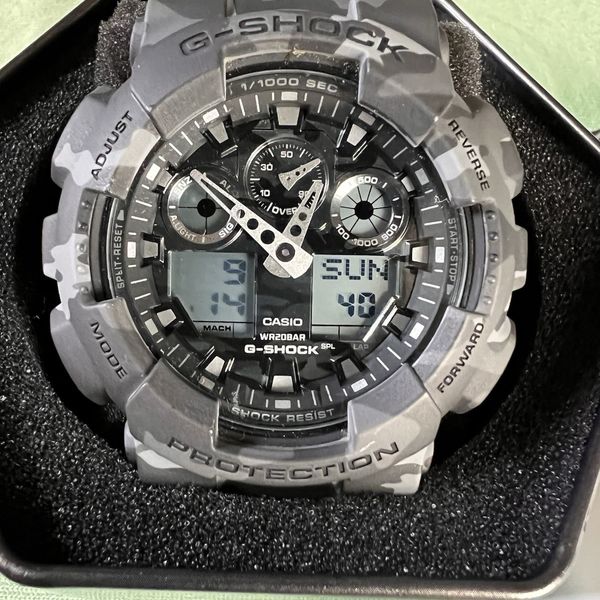 Casio G-Shock GA-100CM-8A | Snow Camo | WatchCharts Marketplace