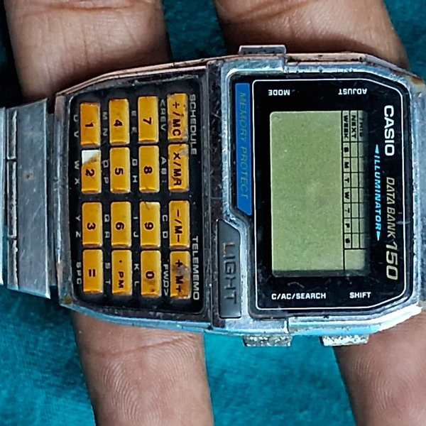 Casio Data Bank 1477 DBC-150 Illuminator Digital Men's Watch | WatchCharts