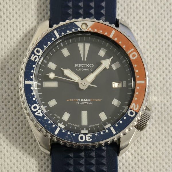 Authentic Seiko 7002-700J Automatic Pepsi Diver 150m Pre-SKX ...