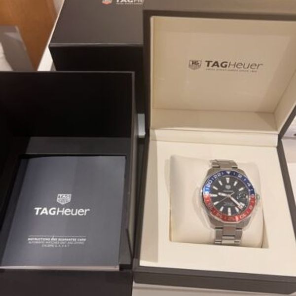 TAG Heuer Aquaracer Pepsi Men's Automatic Calibre 7 GMT - WAY201F Â£ ...