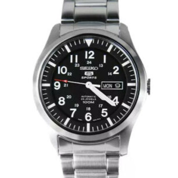 Seiko 5 Sports SNZG13 K1 42mm Stainless Steel Analog Automatic Watch ...