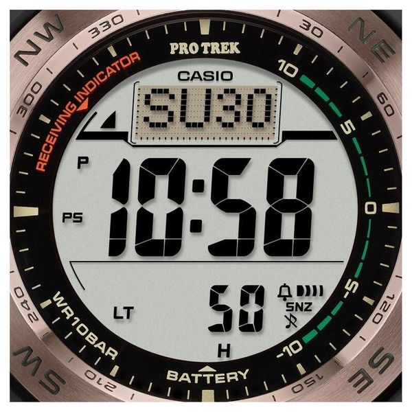 CASIO PRO TREK PRW-3400Y-5JF Climber Line Dual-Layer LCD Digital Solar ...