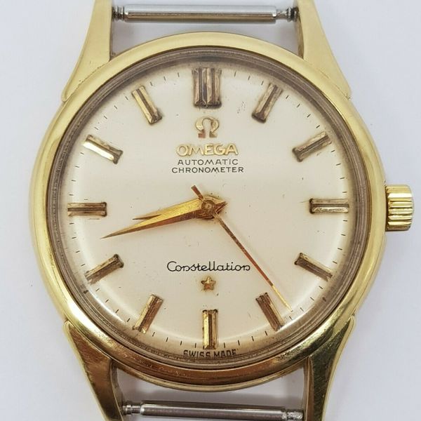 VINTAGE OMEGA CONSTELLATION 14381 / 2 SC-6, 18K SOLID GOLD ...