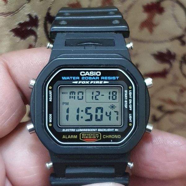 Vintage Casio G-Shock 1545 DW-5600E FOX FIRE Alarm Chrono Men's ...