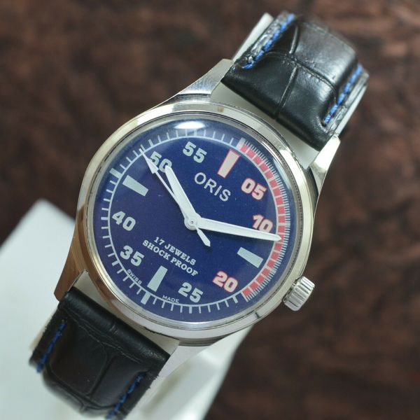 Beautiful Oris Hand Wind 17 Jewels FHF ST- 96 Mechanical Men's Wrist ...