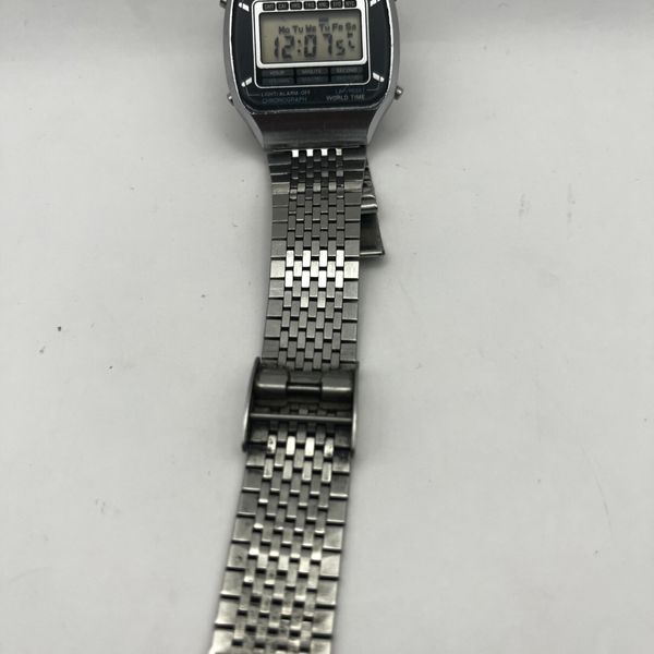 Vintage Timex K Cell Chronograph Alarm World Timer Quartz Digital Watch ...