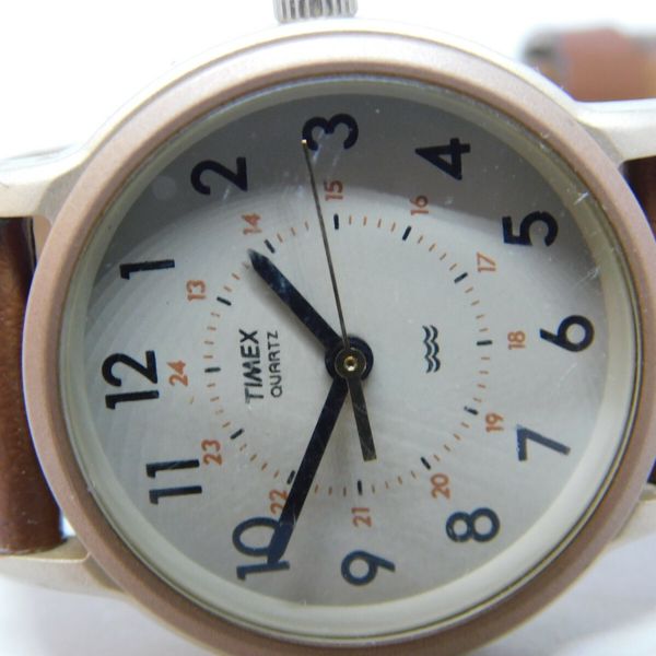 Timex BA Cell Genuine Leather Quartz Analog Women's Watch New Battery ...