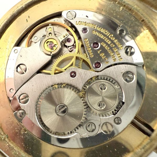 LONGINES L847.4 HAND-WINDING GOLD MEN'S VINTAGE WATCH SWISS MADE F853 ...