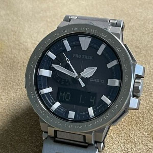 Casio Protrek Manaslu PRX-8000GT Silver Excellent | WatchCharts Marketplace