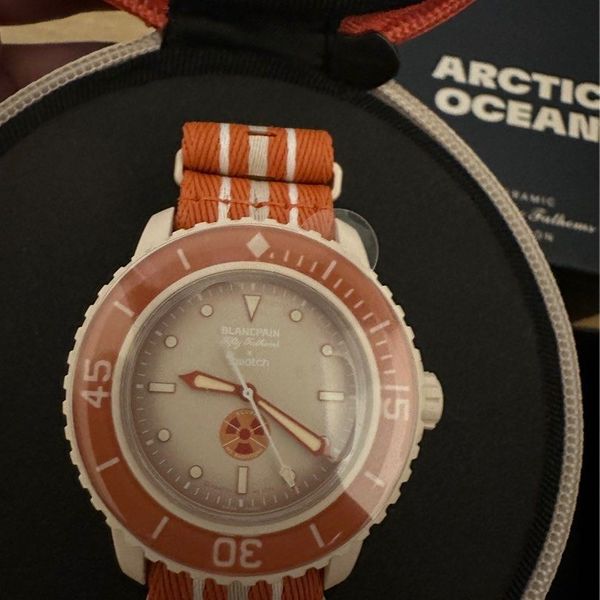 Blancpain x Swatch Scuba Fifty Fathoms Diver Watch local set - Arctic ...