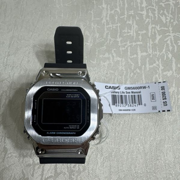 Casio G-Shock GM5600RW-1 Rainbow Brick Wall Pattern Dial Black Digital ...