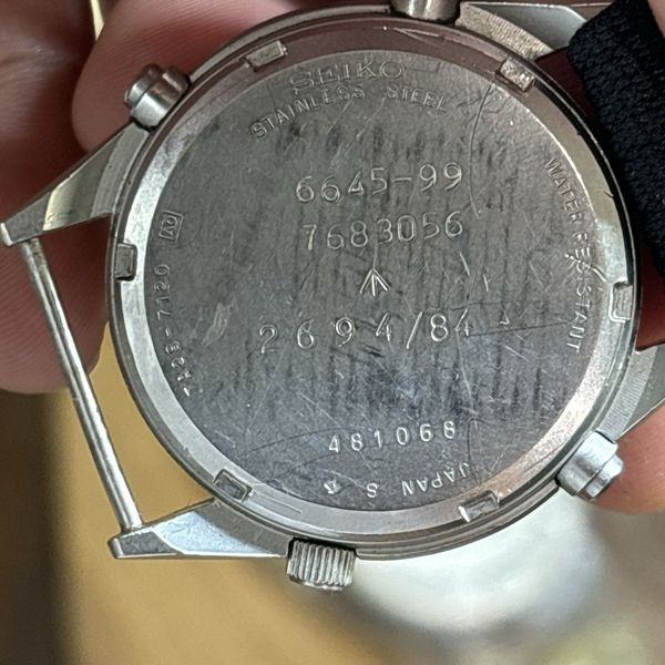 Vintage 1988 Seiko Gen 1 RAF Pilots Watch 7A28-7120 Chronograph ...