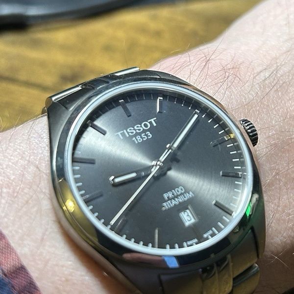 Tissot Pr 100 Titanium Silver/Grey Watch T049410A Quartz | WatchCharts ...
