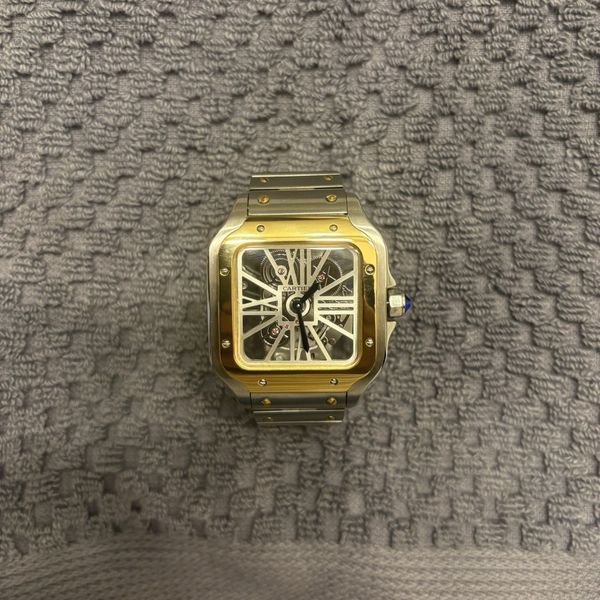 Cartier Men's Watch 41mm Stainless Steel Skeleton Face | WatchCharts ...