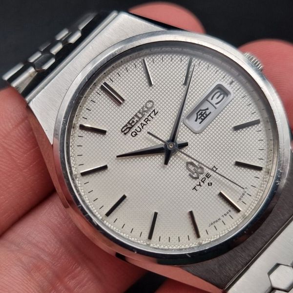 Seiko Type II Tatami Dial Quartz Jan 1978 JDM 7546-8070 Vintage Watch 2 Kanji | WatchCharts ...